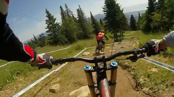 HELMET CAM - Mont Sainte Anne World Cup DH with Claudio and Mark Wallace - sspomer - Mountain ...
