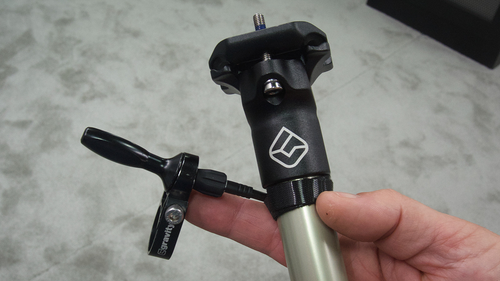 Gravity's New Dropper Post - 2016 Bike Components at Interbike ...