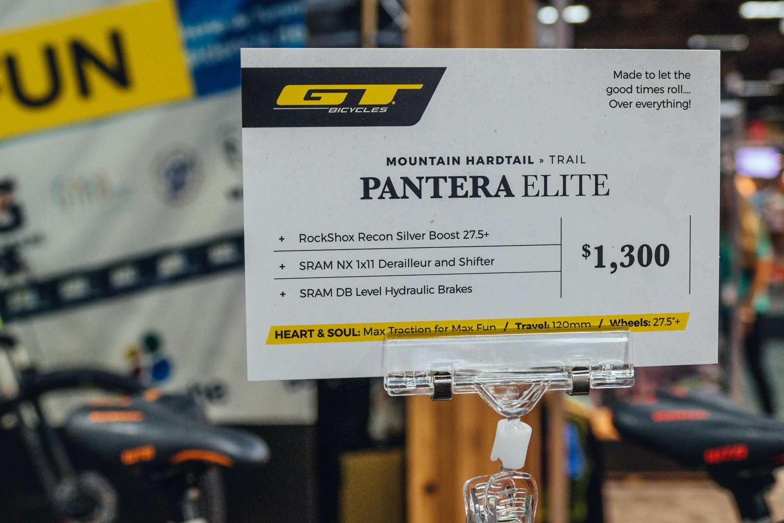 GT Pantera 27.5 Plus Hardtail - INTERBIKE - 2017 Enduro and Trail Bikes ...