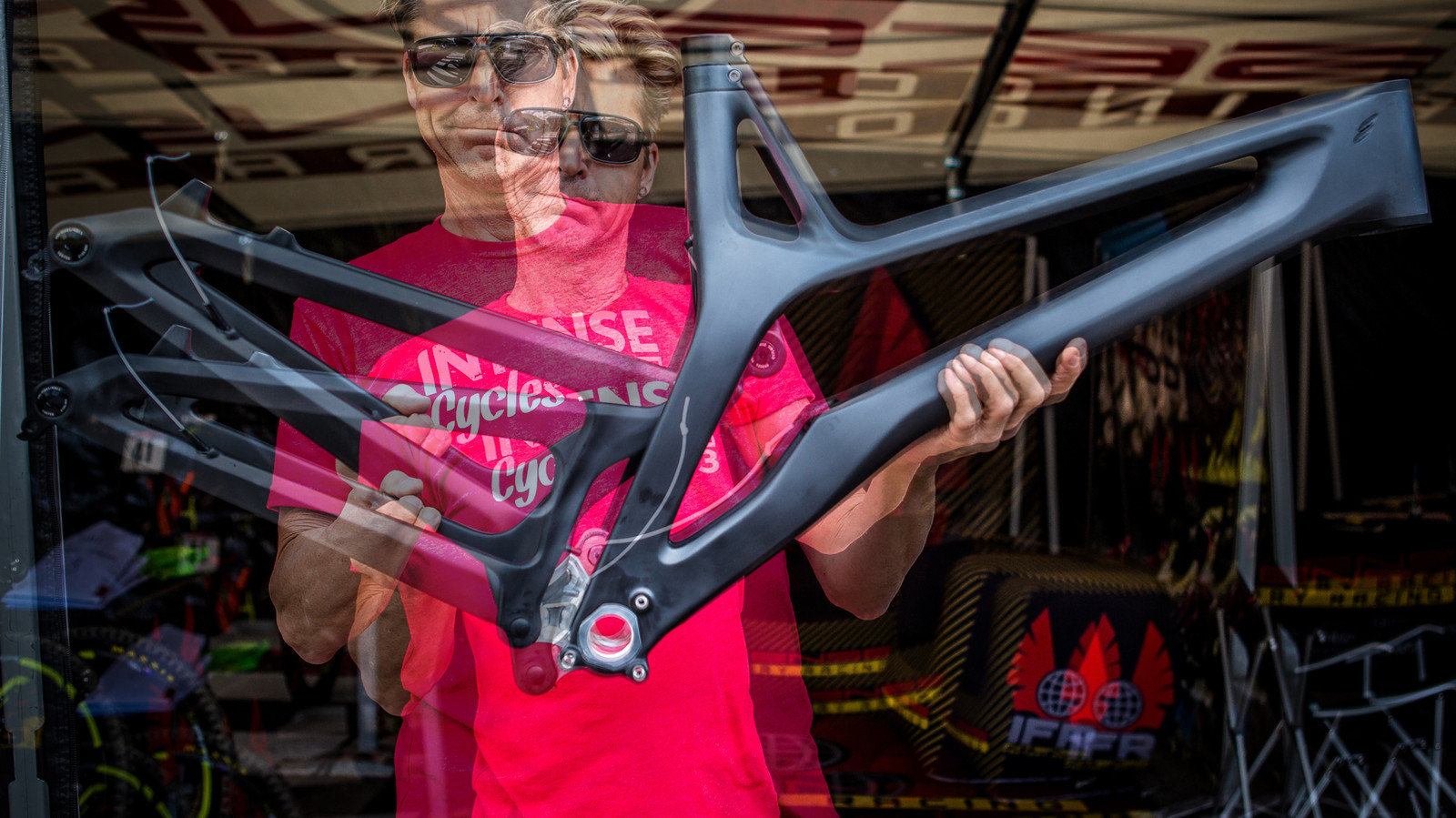 Jeff Steber with the Intense Carbon 29er DH Bike at Full G-Out - PIT ...