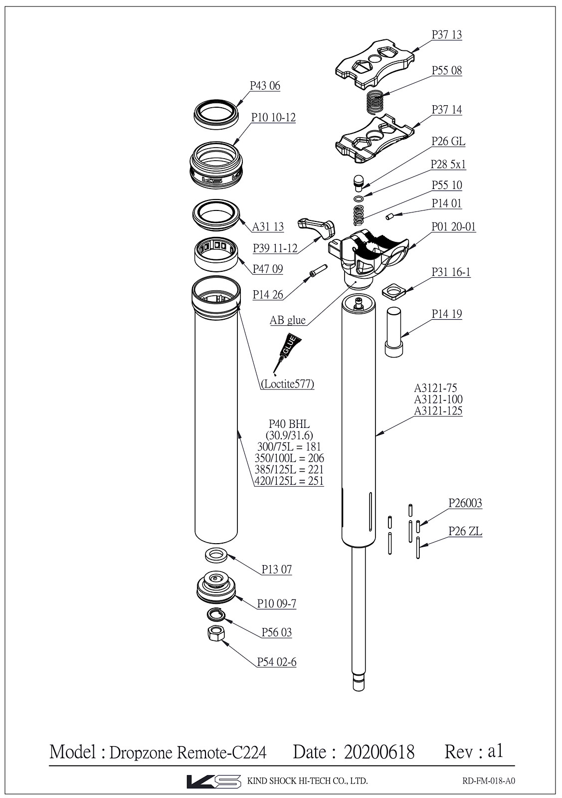 KS Dropzone Remote Seatpost - Reviews, Comparisons, Specs - Seatposts ...