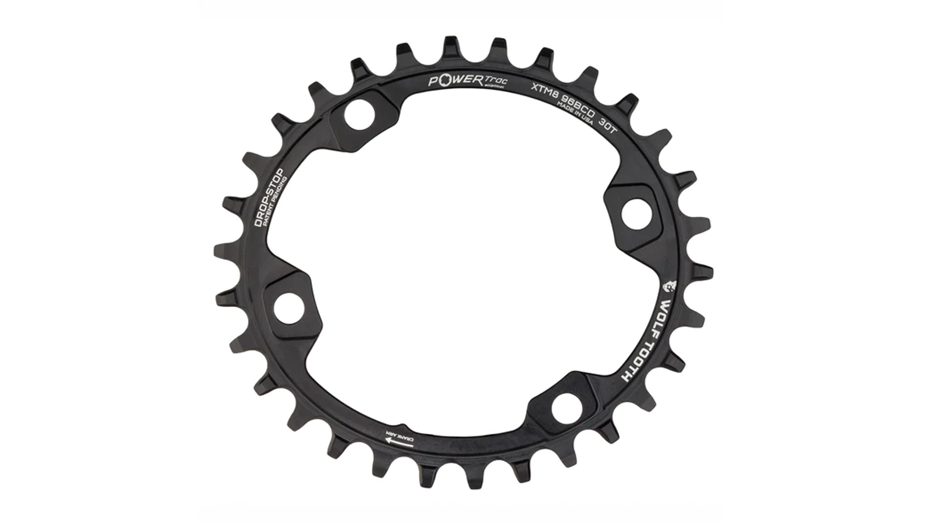 Wolf Tooth Oval 96 mm BCD Chainring for Shimano XT M8000 and SLX M7000 ...