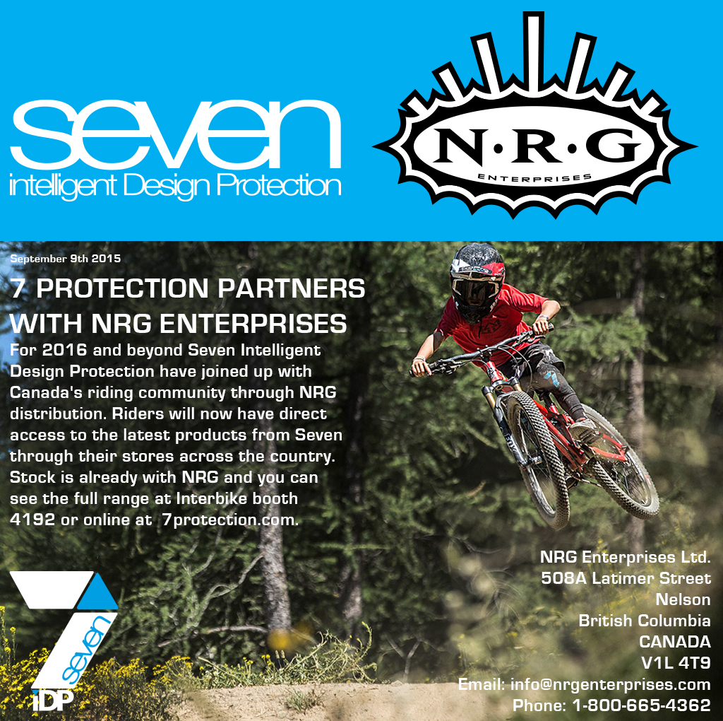 7 Protection Partners with NRG Enterprises - Mountain Bike Press Release - Vital MTB
