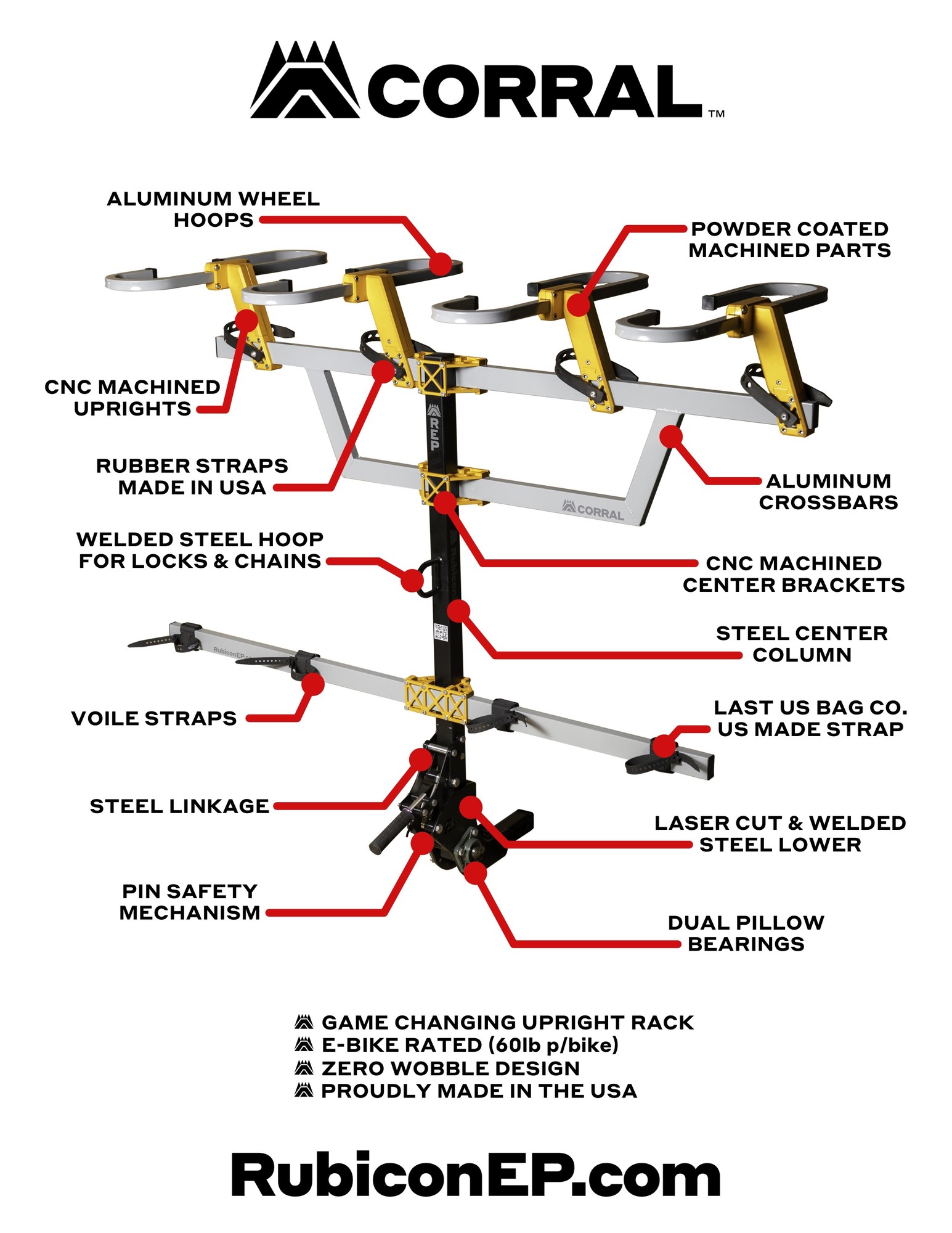 Made-in-the-USA - Rubicon Expedition Products Corral Rack - Mountain ...