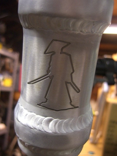 HEAD TUBE MACHINING LOGO - One Ghost - Mountain Biking Pictures - Vital MTB