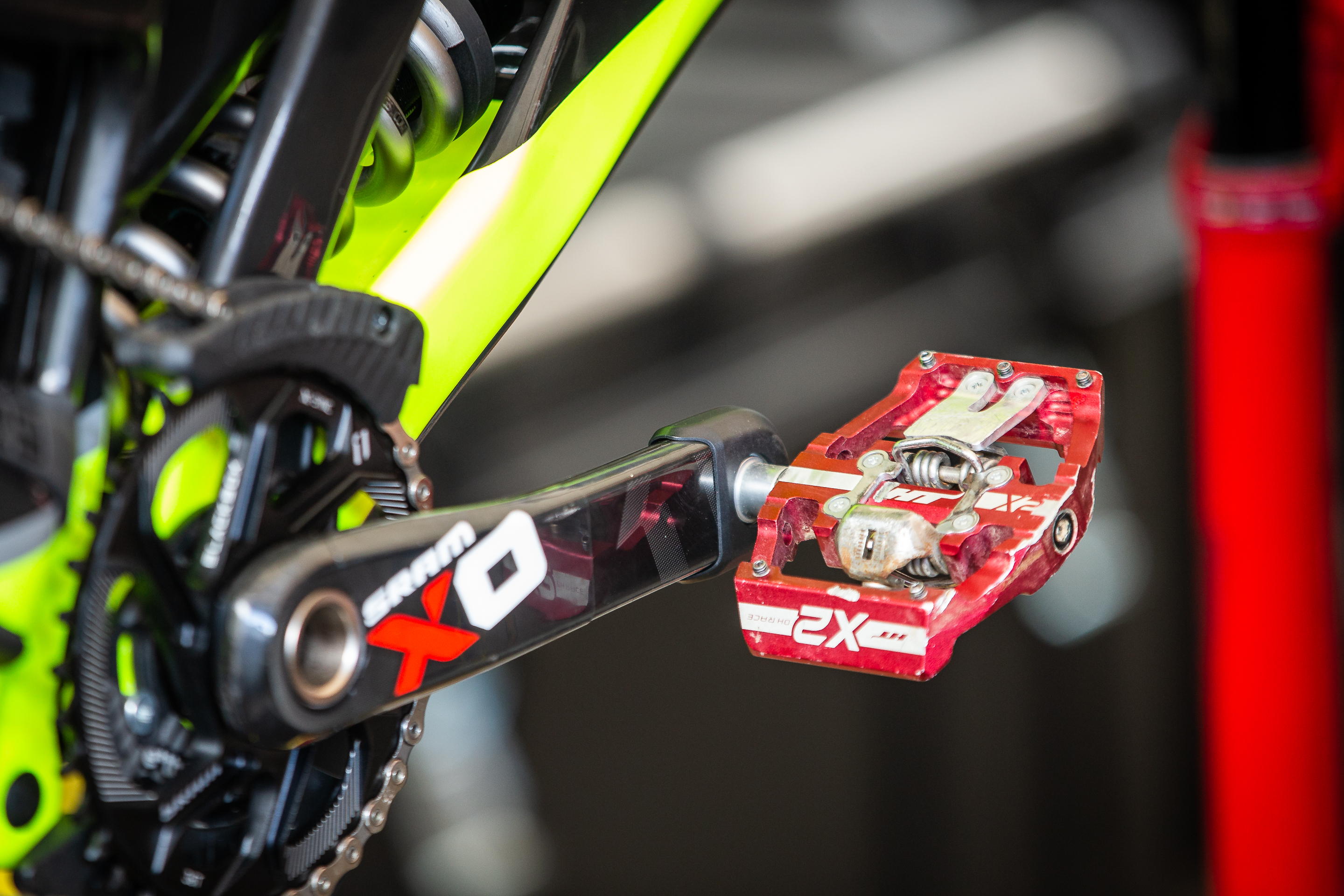 Modified HT X2 DH Pedals for Intense - PIT BITS - Val di Sole World Cup ...