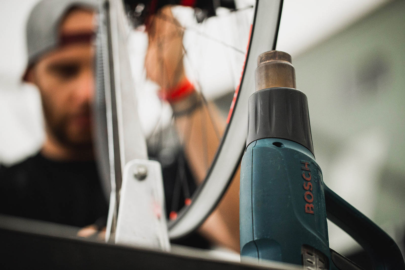 Heat Gun for Rim Strips - PIT BITS - ANDORRA WORLD CUP DOWNHILL ...