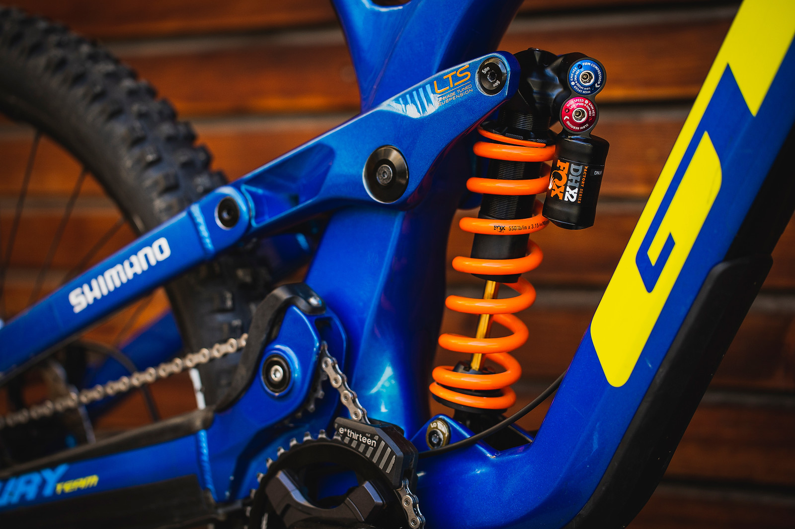 FOX DHX2 with 550-pound spring - Pro Bike Check - George Brannigan's GT ...