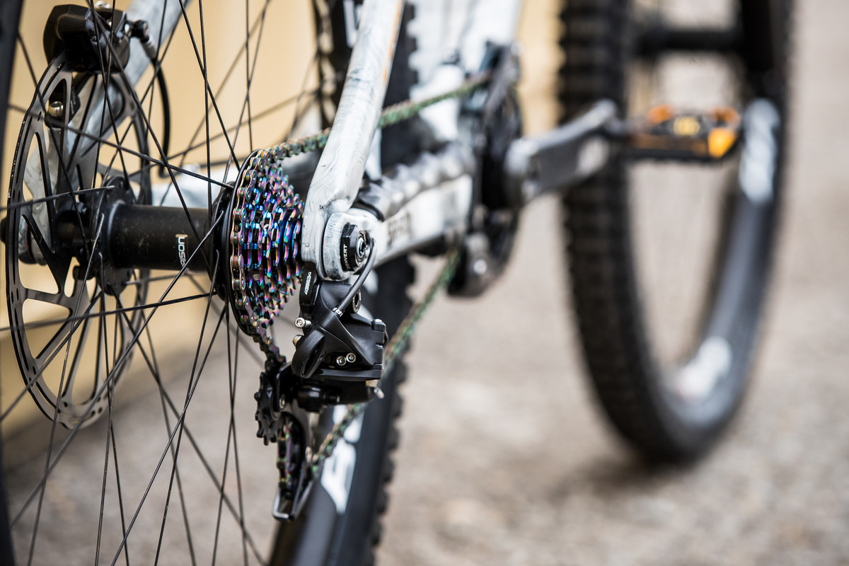 SRAM X01 DH 7-Speed Drivetrain - Charlie Harrison's Trek Session World ...