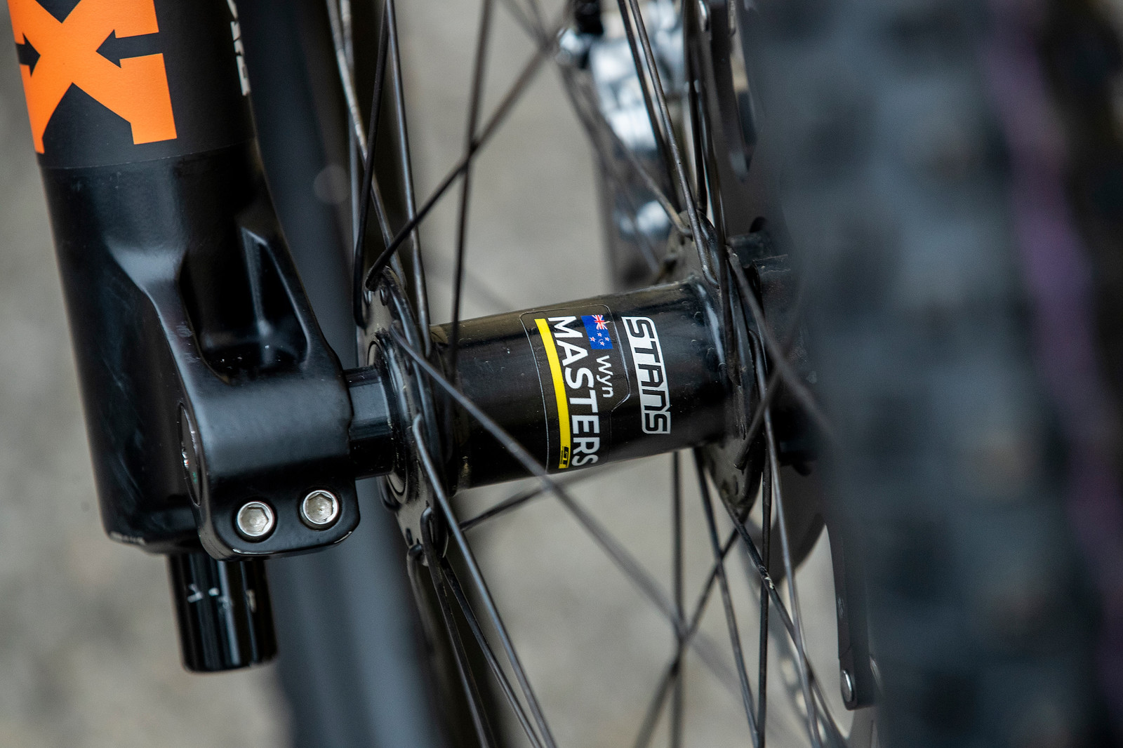 Stickered Hubs - GT Bicycles World Championships DH Race Bikes ...