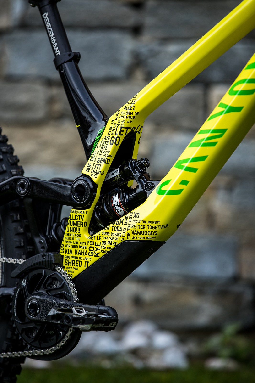 Custom Graphics - WORLD CHAMPS BIKE - Kye A'hern's Canyon Sender ...