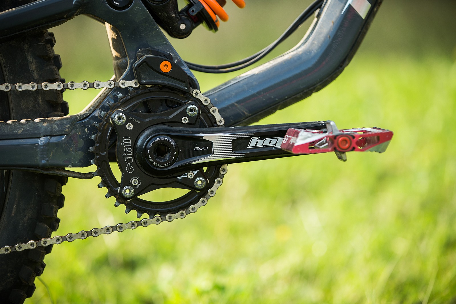 Hope EVO Cranks with OChain - Adam Brayton's Nukeproof Dissent with ...