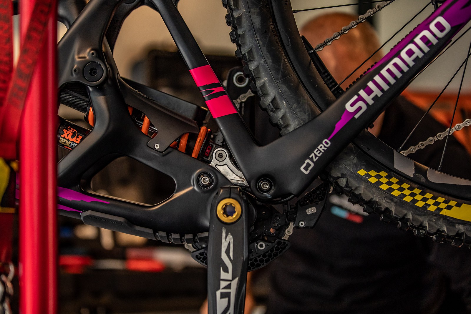 Eleonora Farina's custom-painted Mondraker - PIT BITS - World Champs 2 ...