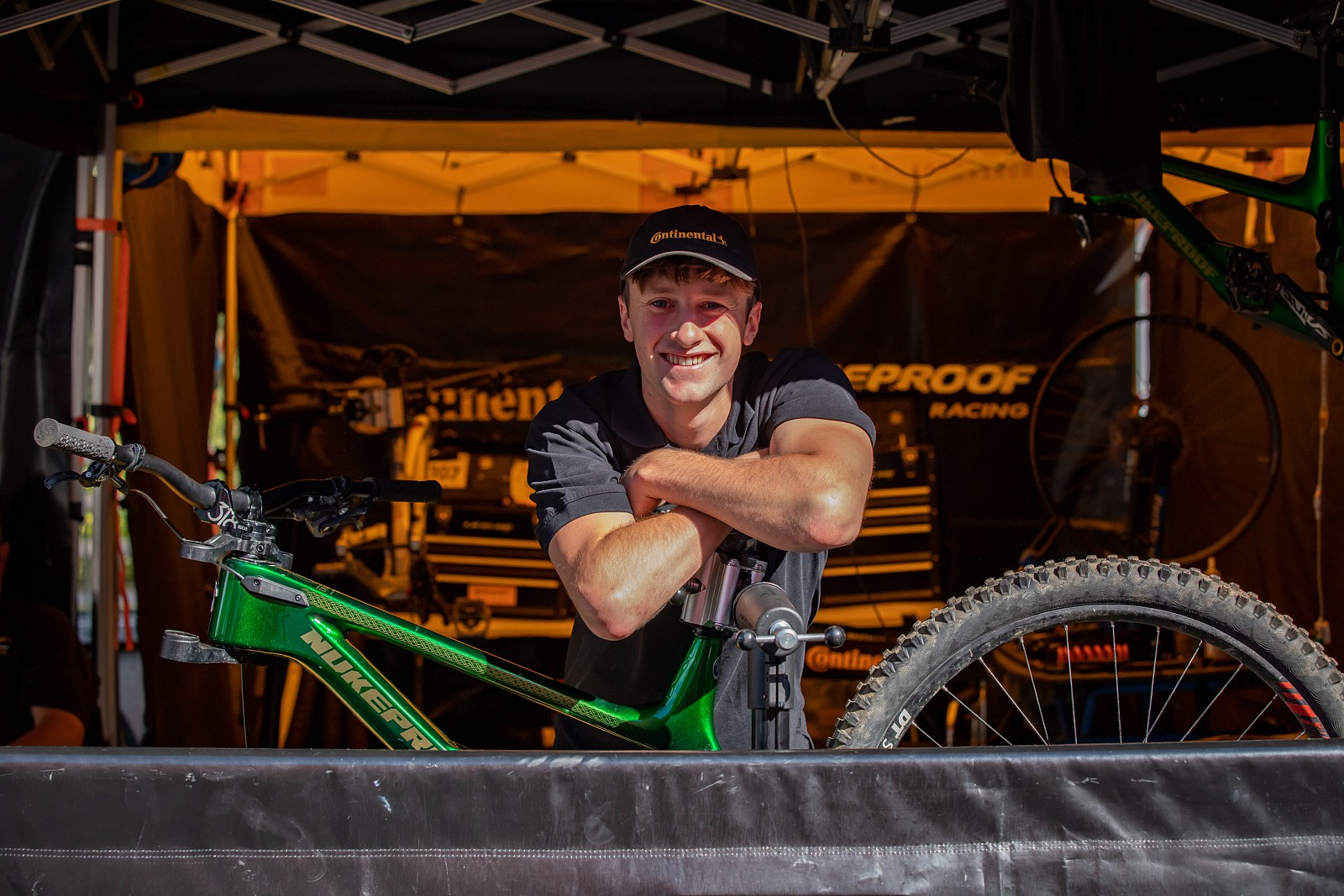 Ronan Dunne's Nukeproof - PIT BITS - Val di Sole World Cup Downhill ...