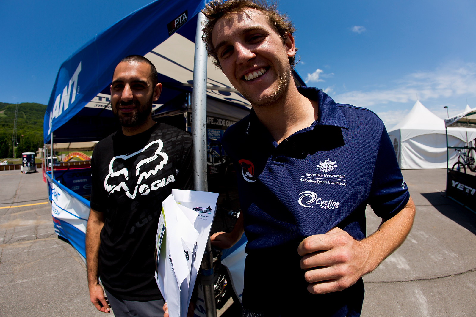 Jared Rando and Amiel Cavalier - 2012 UCI World Cup, Mont Sainte Anne ...