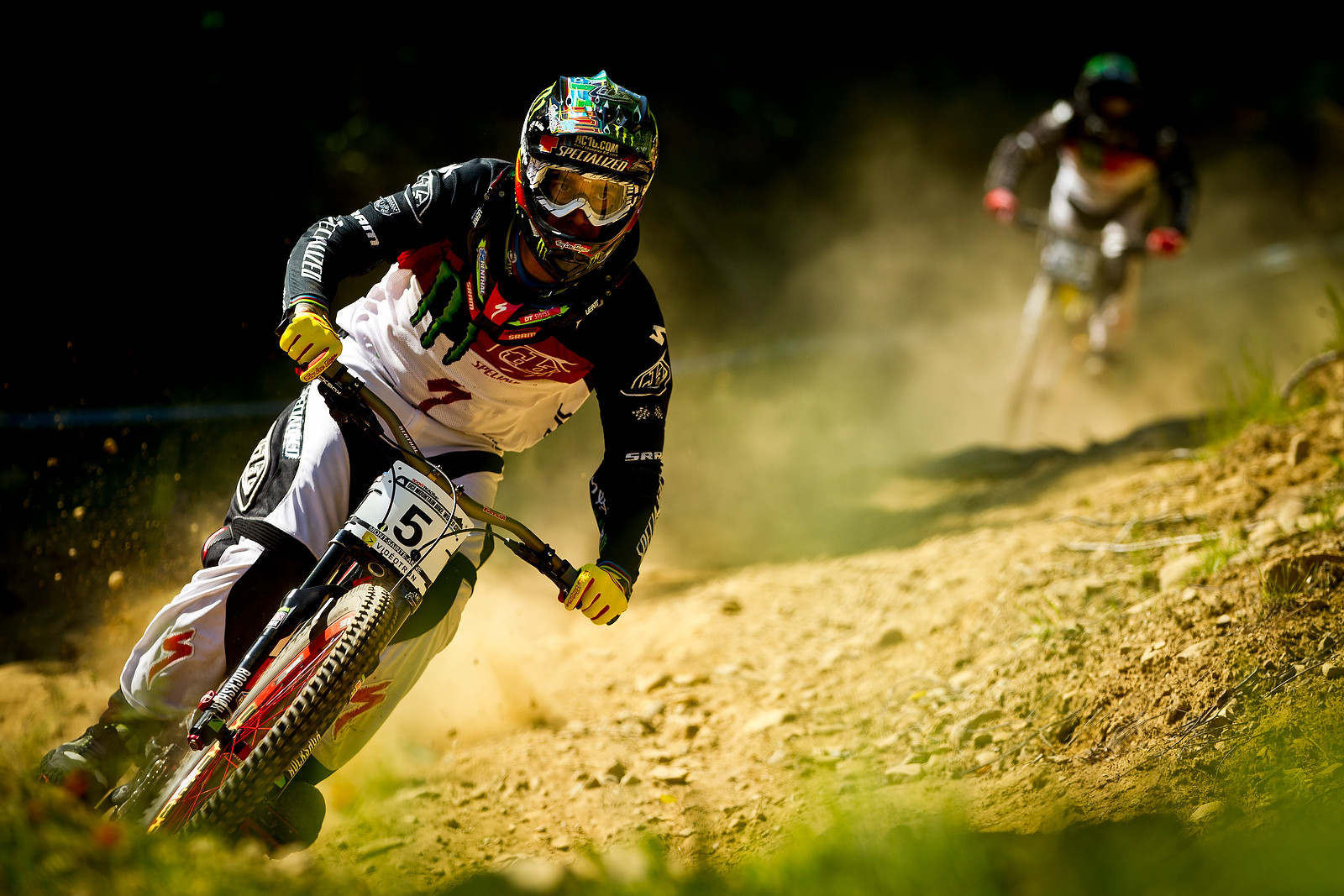 Sam Hill and Mitch Ropelato at MSA - 2012 UCI World Cup, Mont Sainte ...