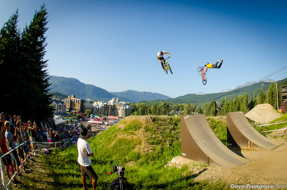 Brett Rheeder and Sam Dueck - 2012 Crankworx Speed and Style - Mountain ...