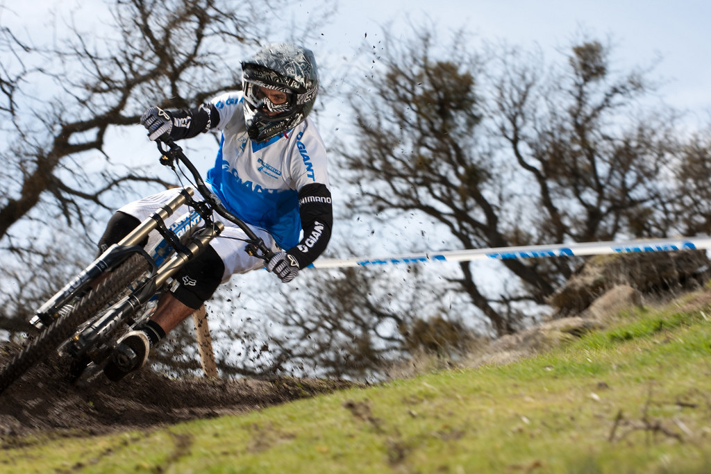 Jared Rando, Roosting - 2010 Giant Downhill Team Camp - Mountain Biking Pictures - Vital MTB