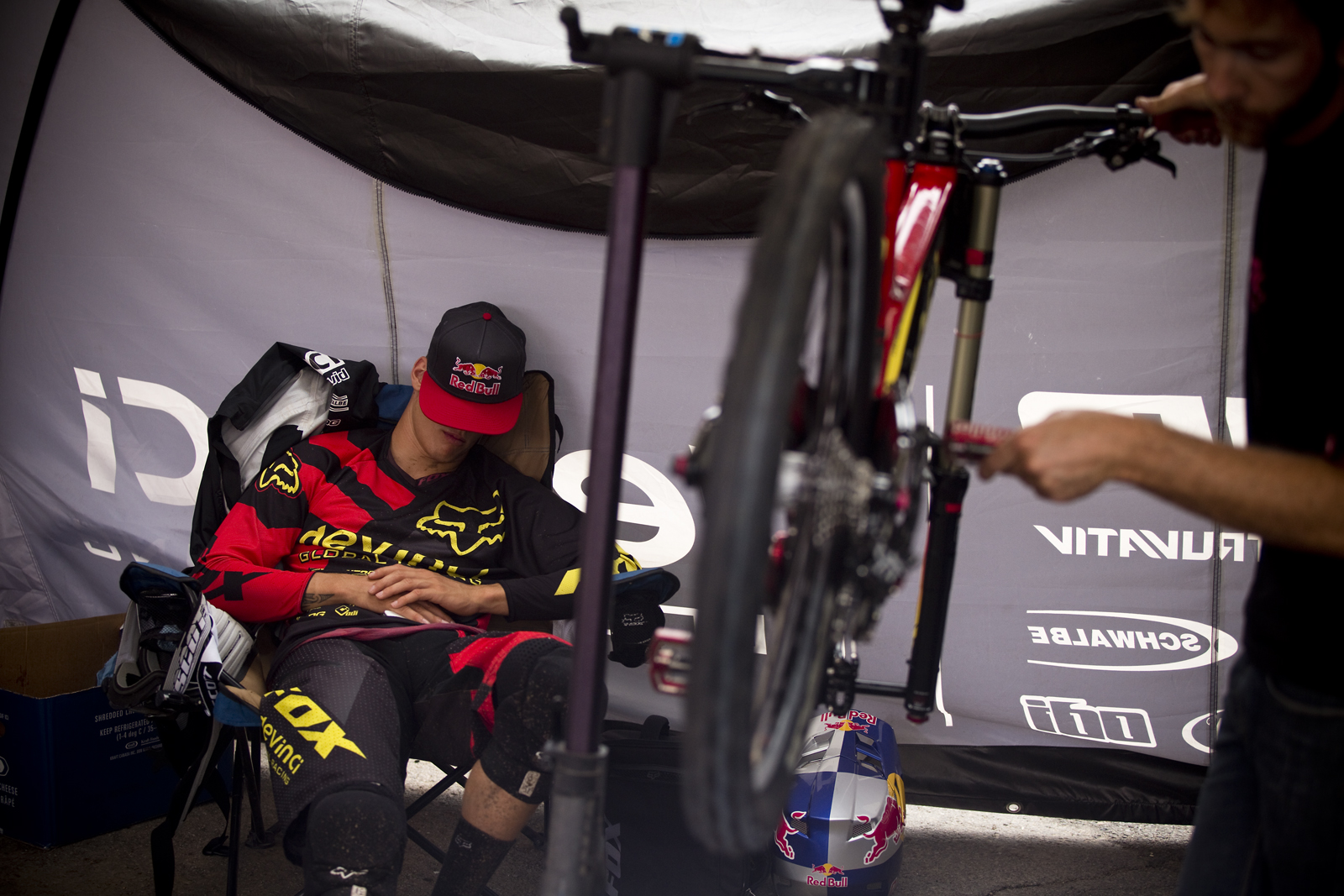 Nick Beer Helping his Mechanic with Settings - PIT BITS, Track Walk ...