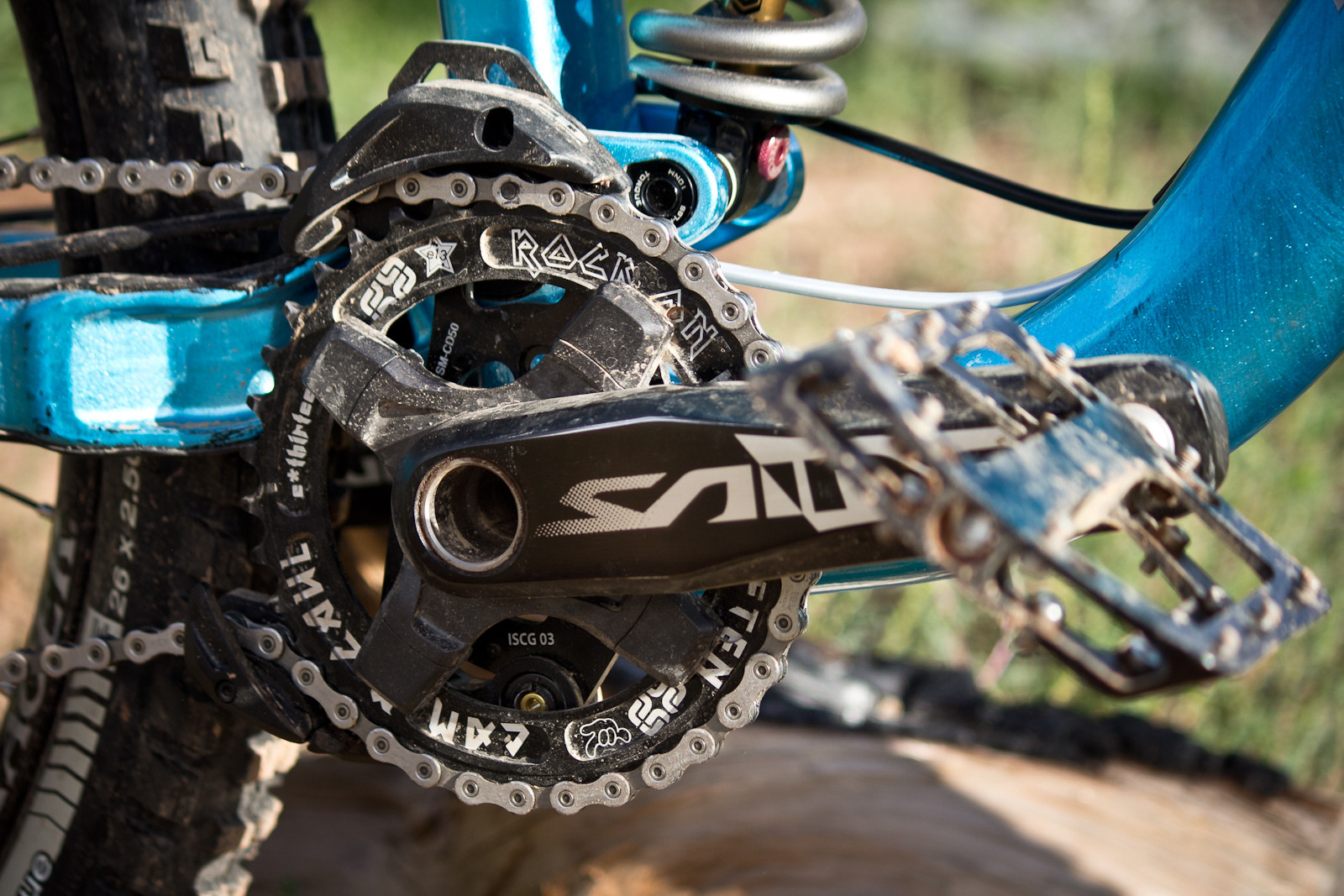 Custom ethirteen Chainring on Cam McCaul's Rampage Bike - Rampage Pro ...