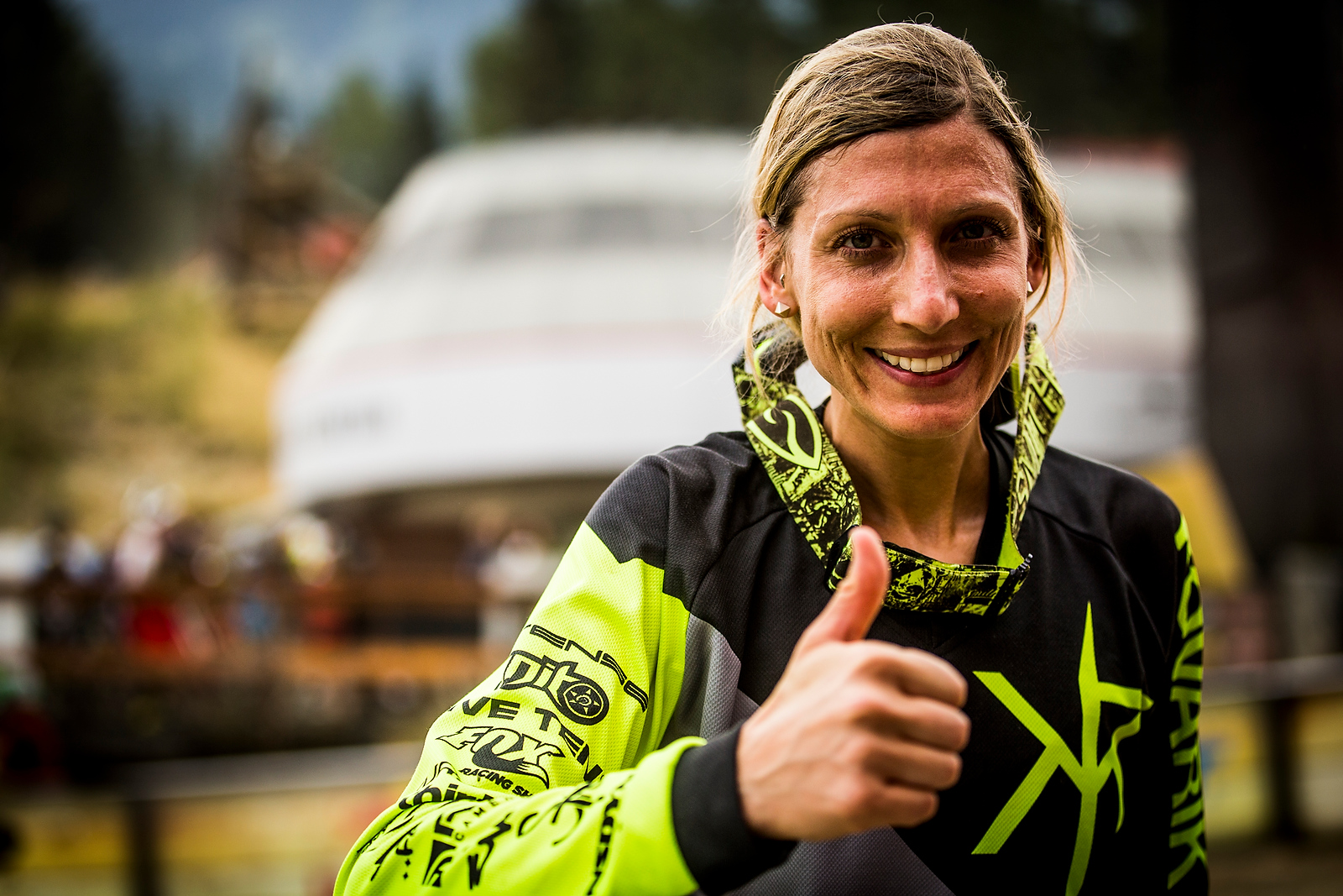 Claire Buchar, Women's Winner of the 2014 Crankworx Garbanzo DH ...