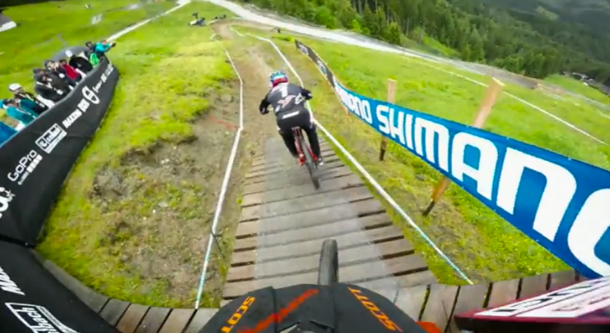HELMET CAM - Claudio and Gwin Chainless at Leogang World Cup! - sspomer ...