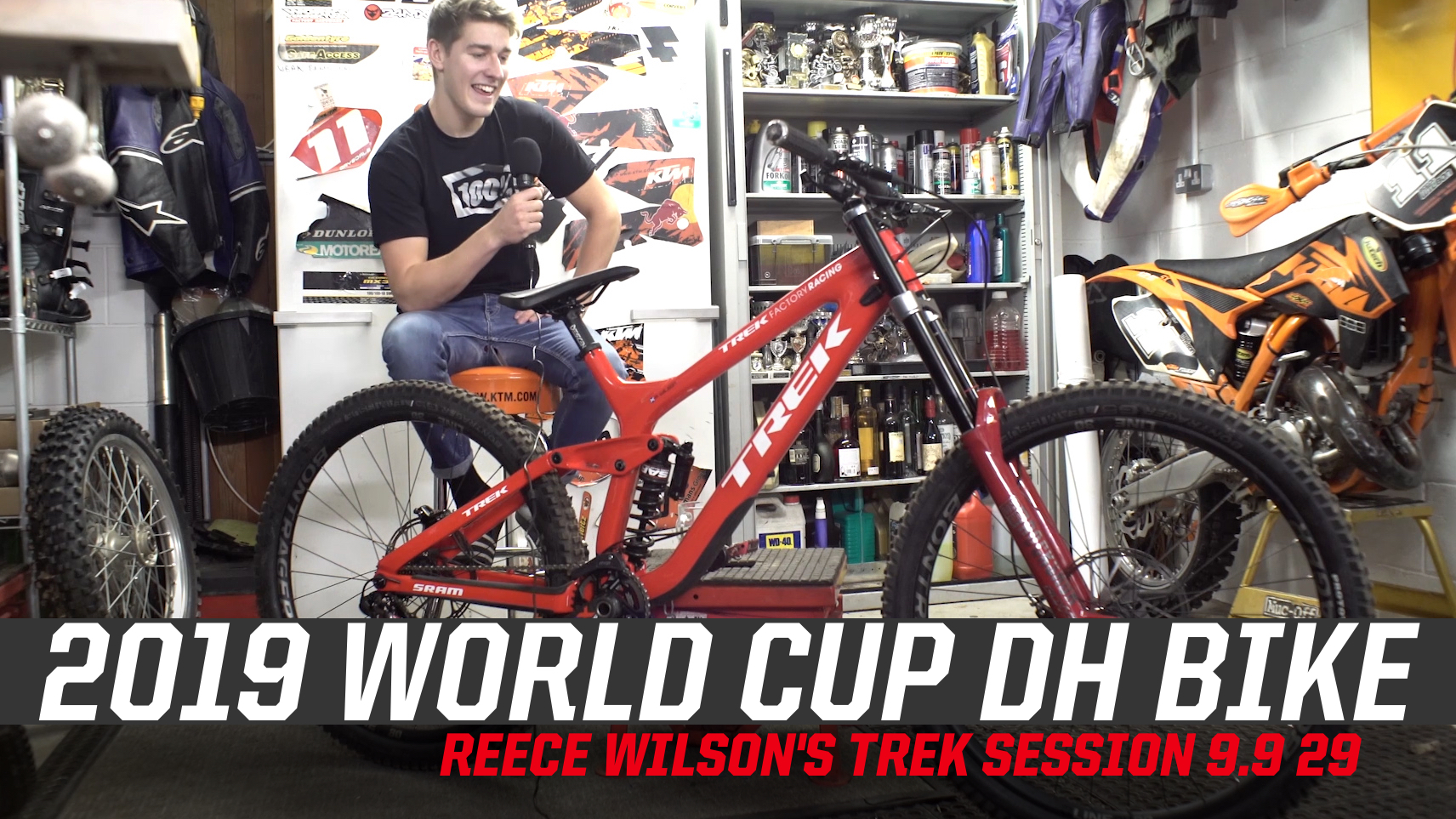 2019 World Cup DH Bike - Reece Wilson's Trek Session 9.9 29 - Mountain ...