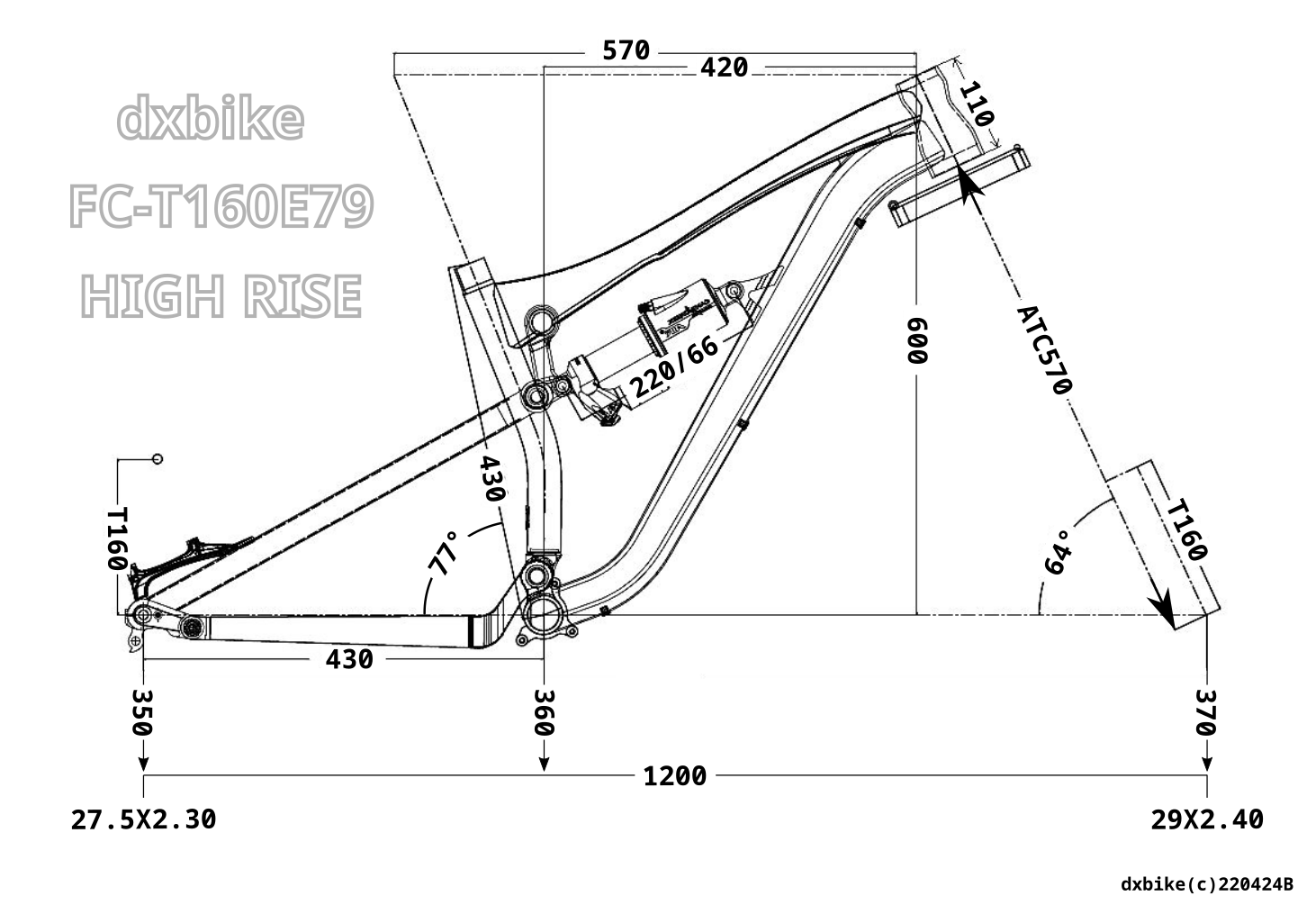 Federal Cycle FC-T160E79 HIGH RISE - dxbike11's Bike Check - Vital MTB