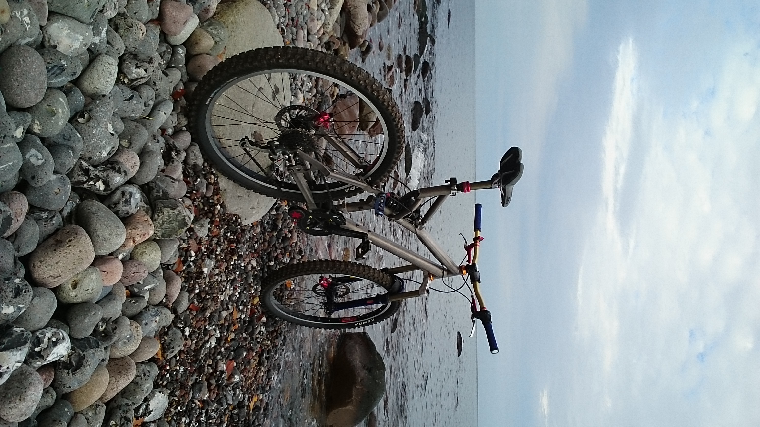 'heavy' metal - custom titanium 4-bar-150-mm frame - DrChaos's Bike ...