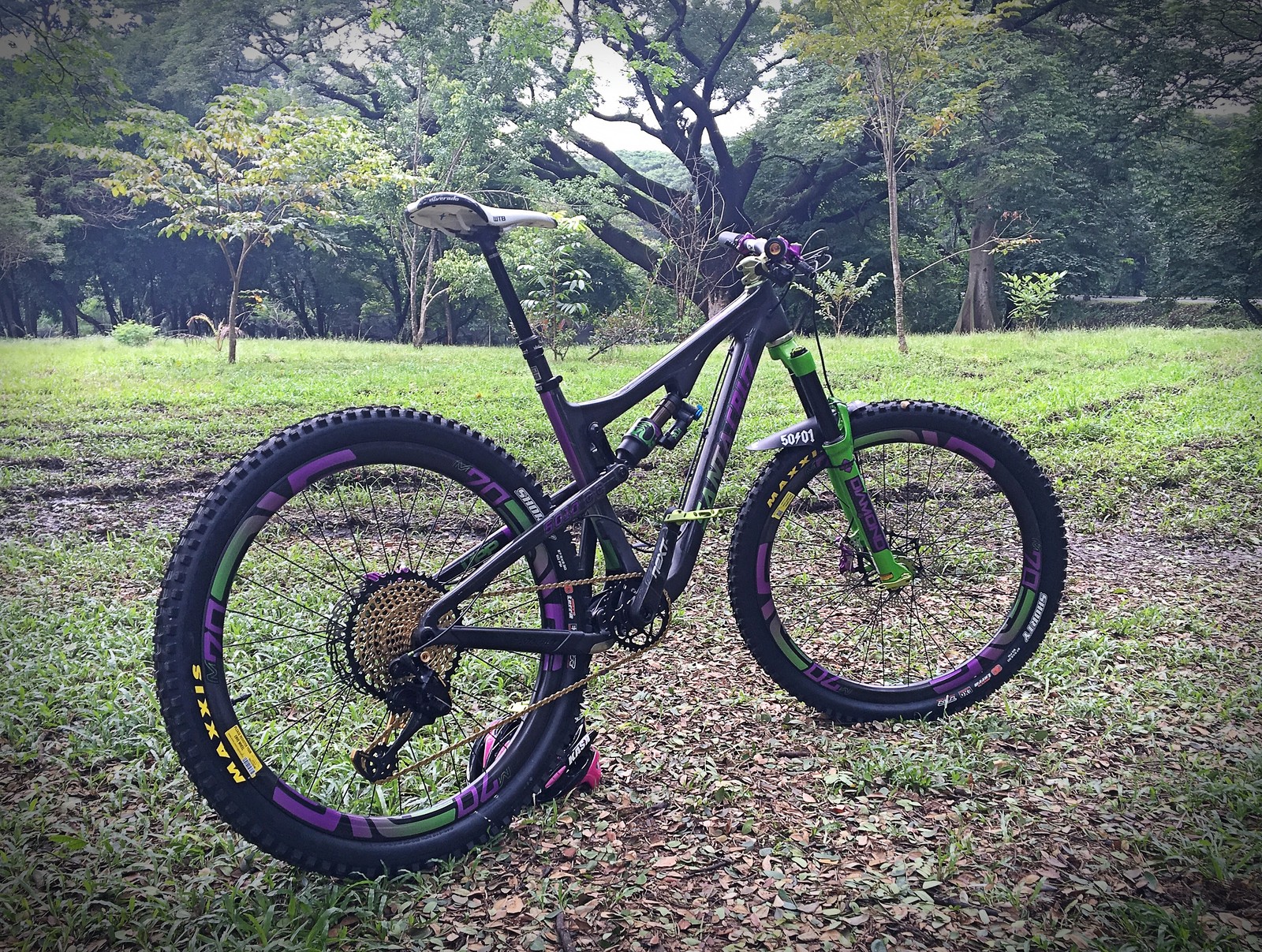Custom Purple Green Santa Cruz 5010 - luigilizares77's Bike Check ...