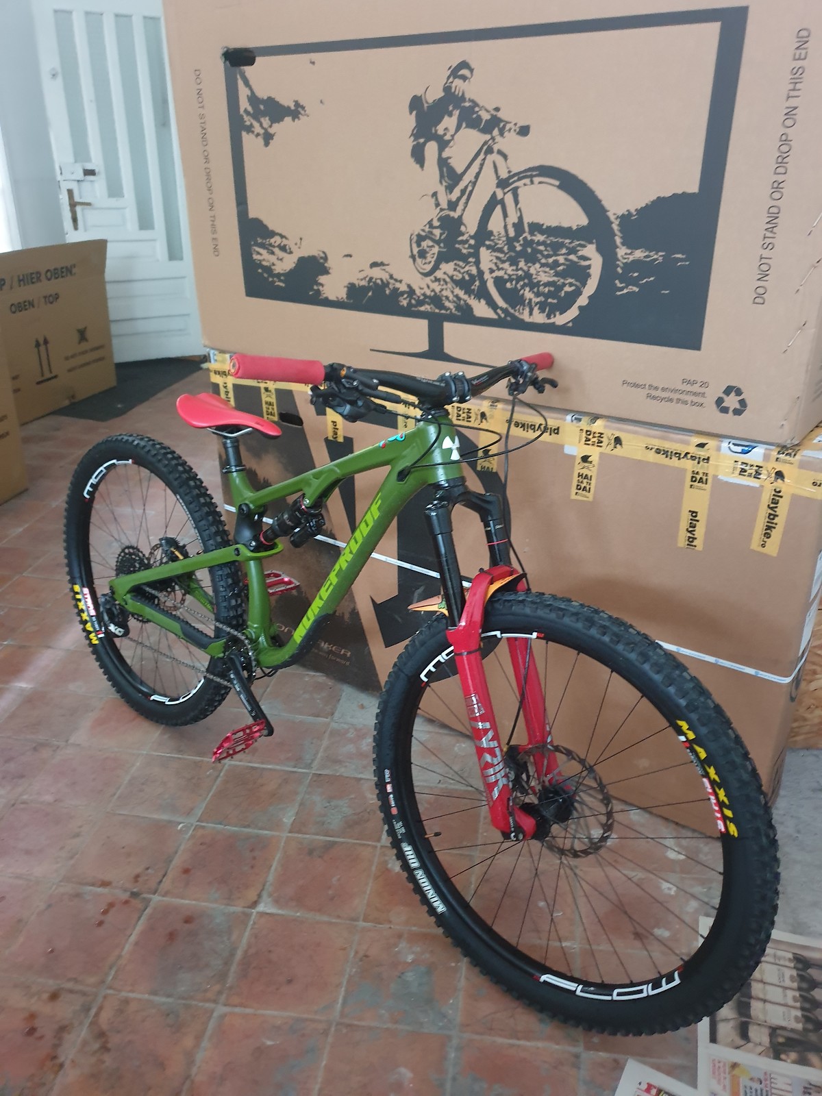 Nukeproof Reactor 290 army green custom build - EugenM's Bike Check ...