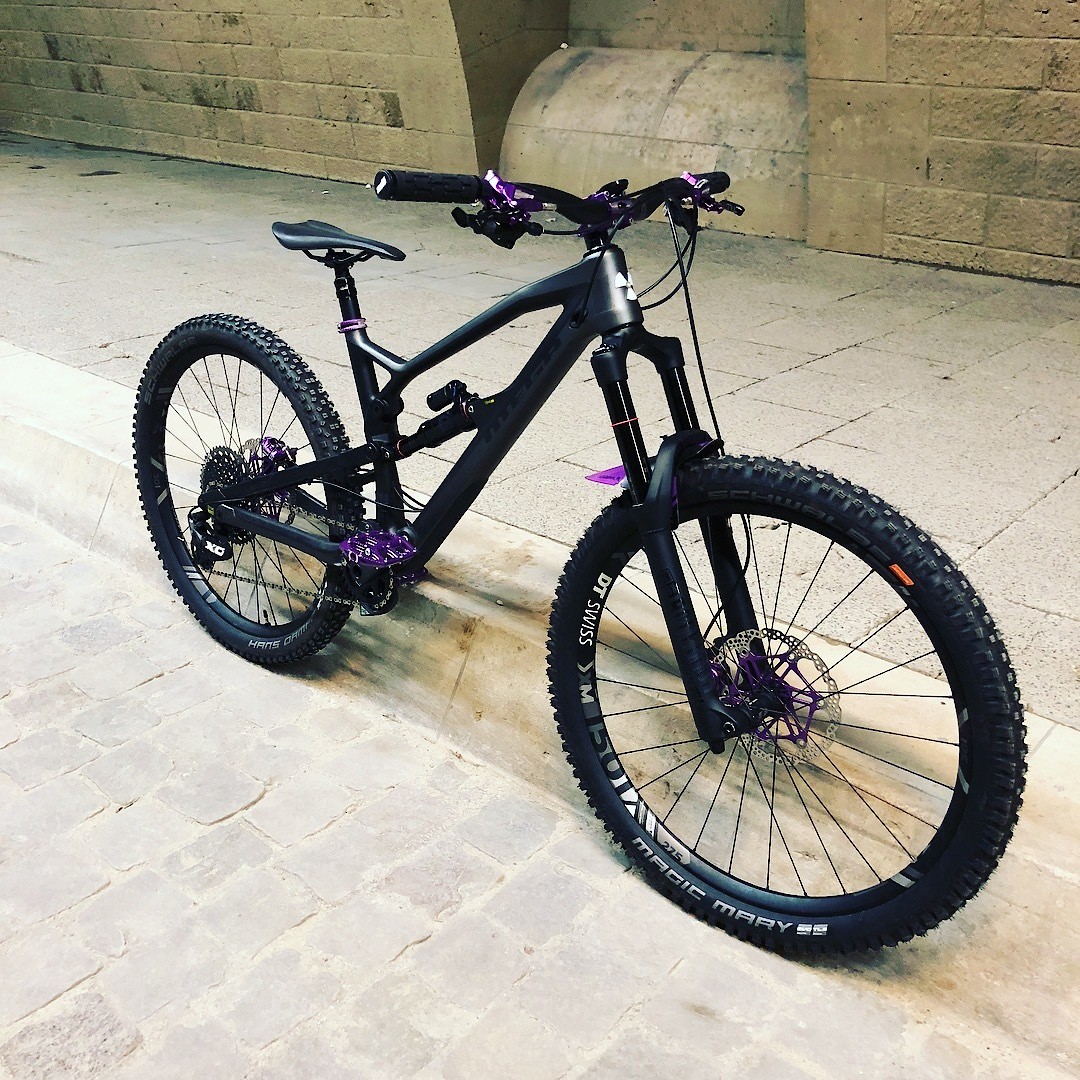 "Purple Hope" Nukeproof Mega 275RS - bastman's Bike Check - Vital MTB