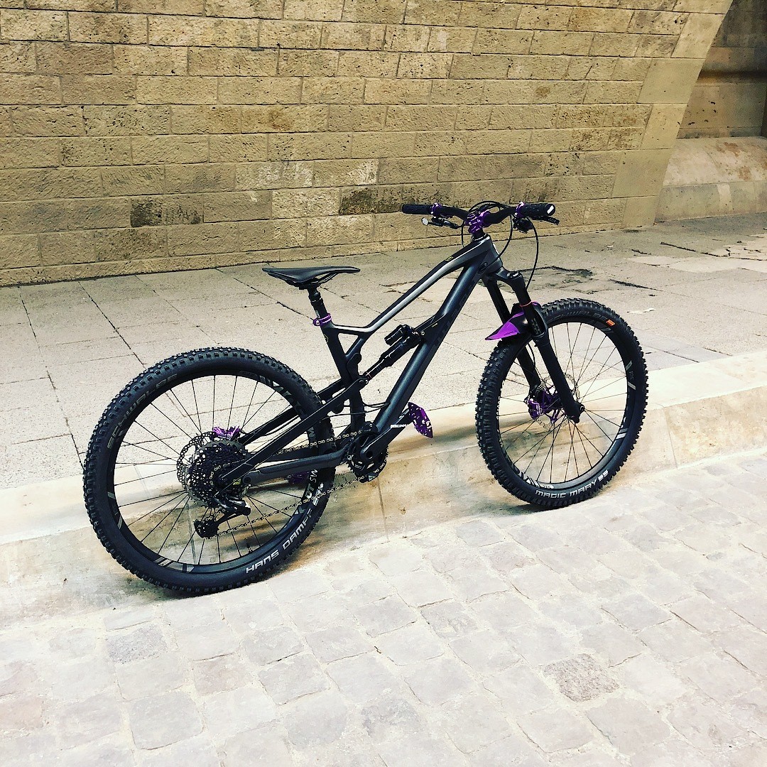 "Purple Hope" Nukeproof Mega 275RS - bastman's Bike Check - Vital MTB