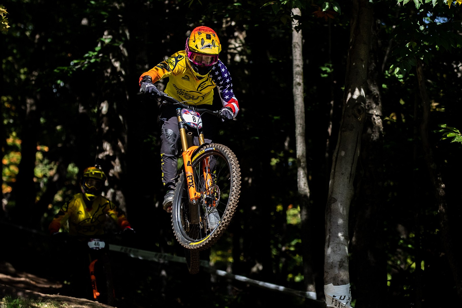 Ryan Pinkerton launching out of the dark woods - JackRice - Mountain ...