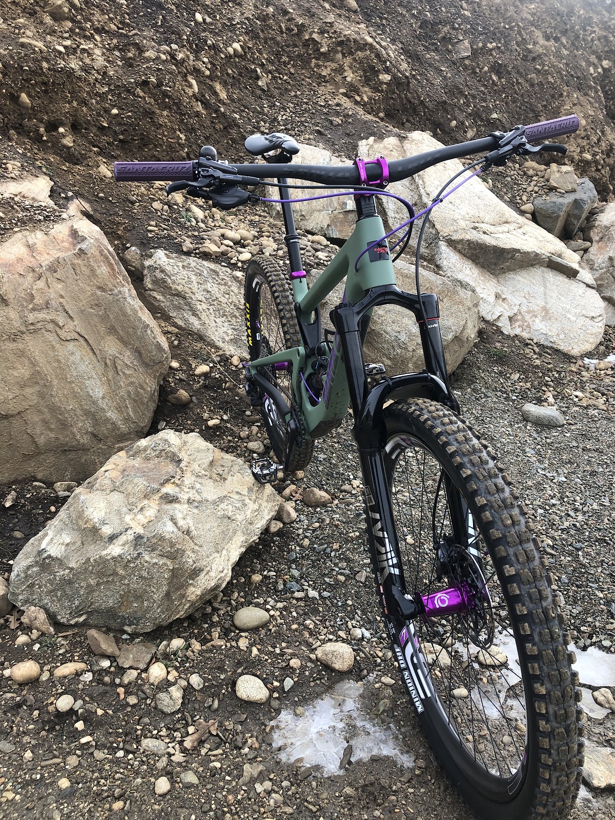 2020 Santa Cruz Bronson 3 Matte Olive - DPearce's Bike Check - Vital MTB