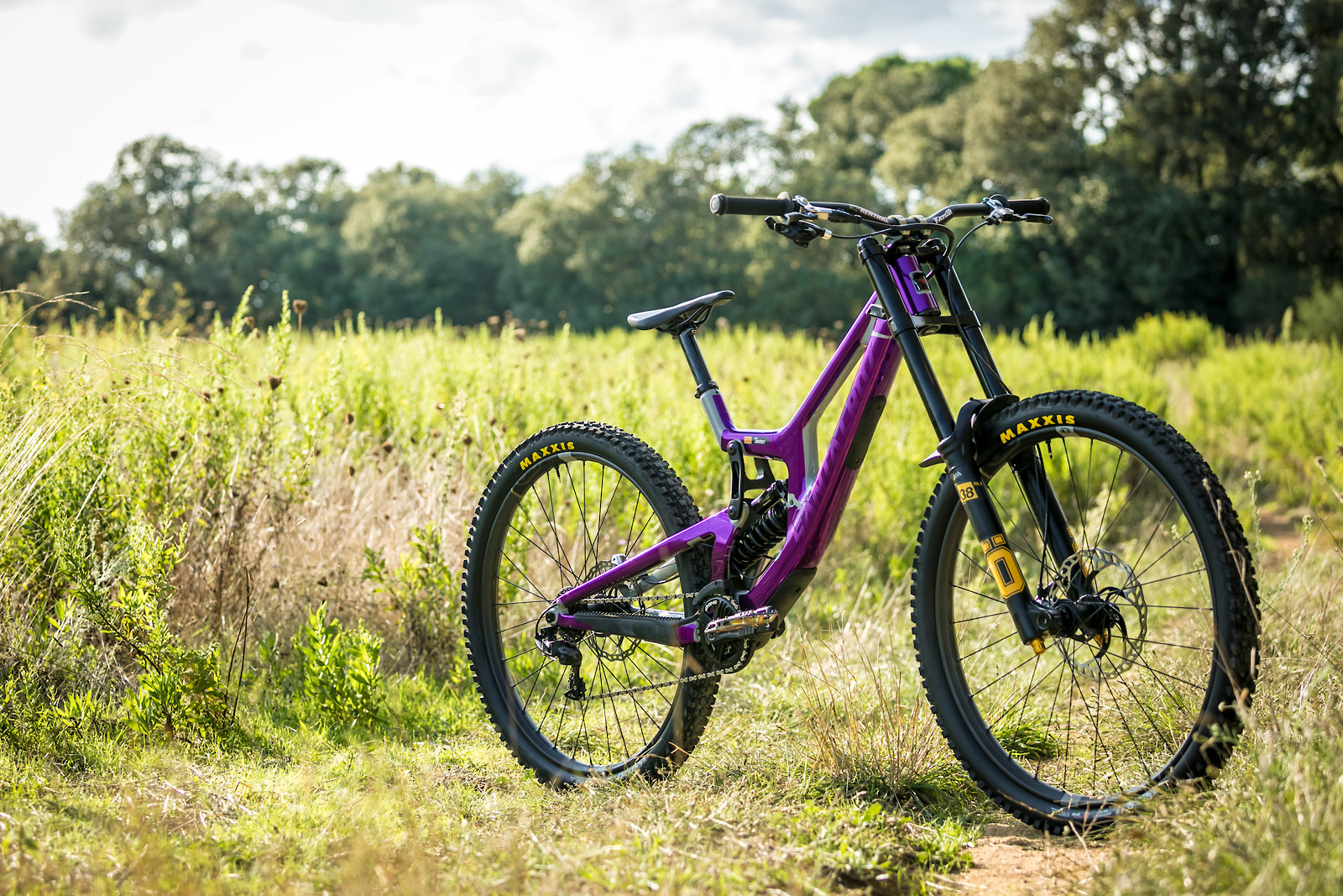 Santa Cruz V10 Chromed Purple - Ivan Jimenez's Bike Check - Vital MTB