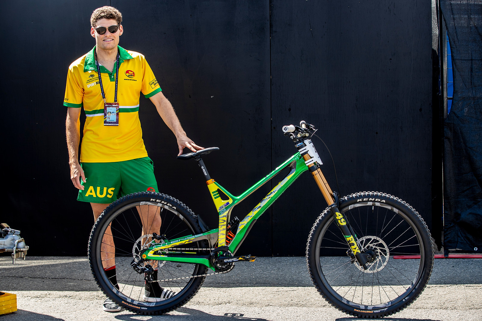 Jack Moir with His Intense M29 - PIT BITS - 2019 Mountain Bike World Championships Mont-Sainte ...