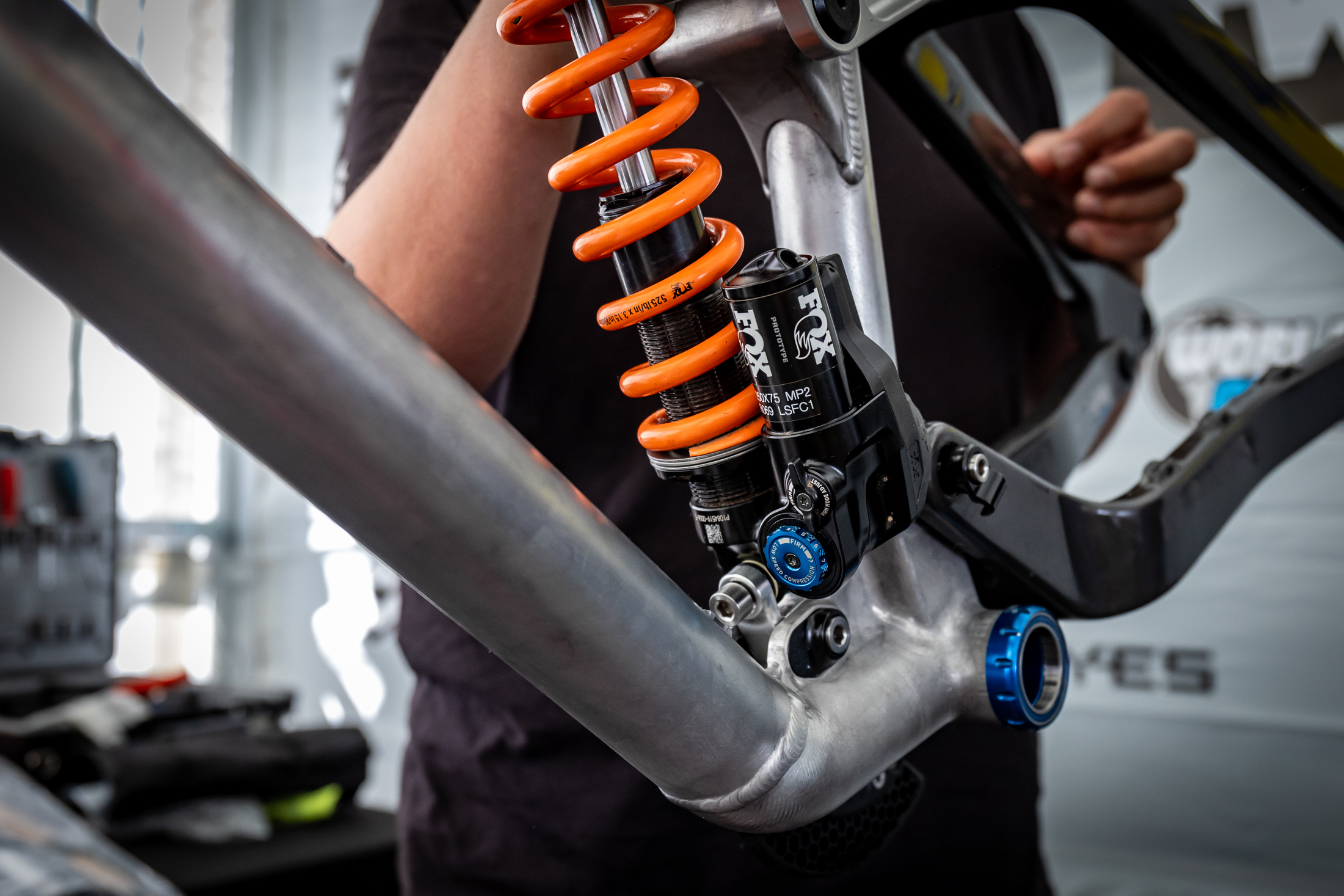 Frameworks with FOX Rad Shock - PIT BITS 3 - Poland World Cup Downhill ...