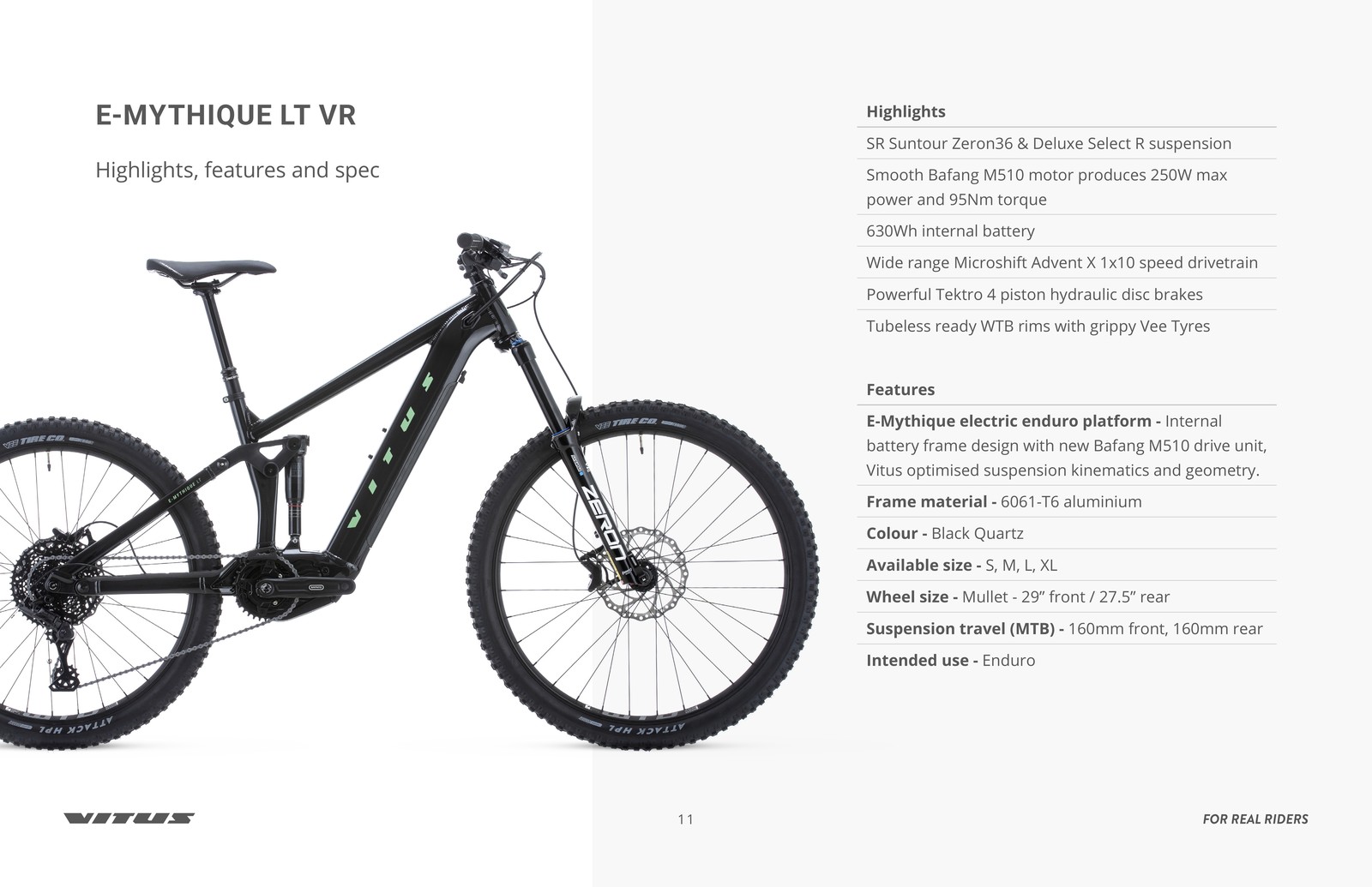 Vitus Introduces New E-Mythique LT Starting at $3,699 - Mountain Bike Press Release - Vital MTB