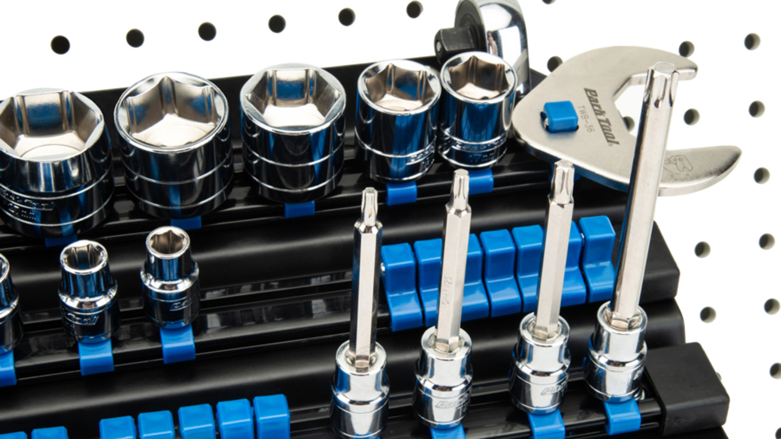 Park Tool Wall-Mounted Socket, Bit & Torque Tool Organizer JH-3 ...