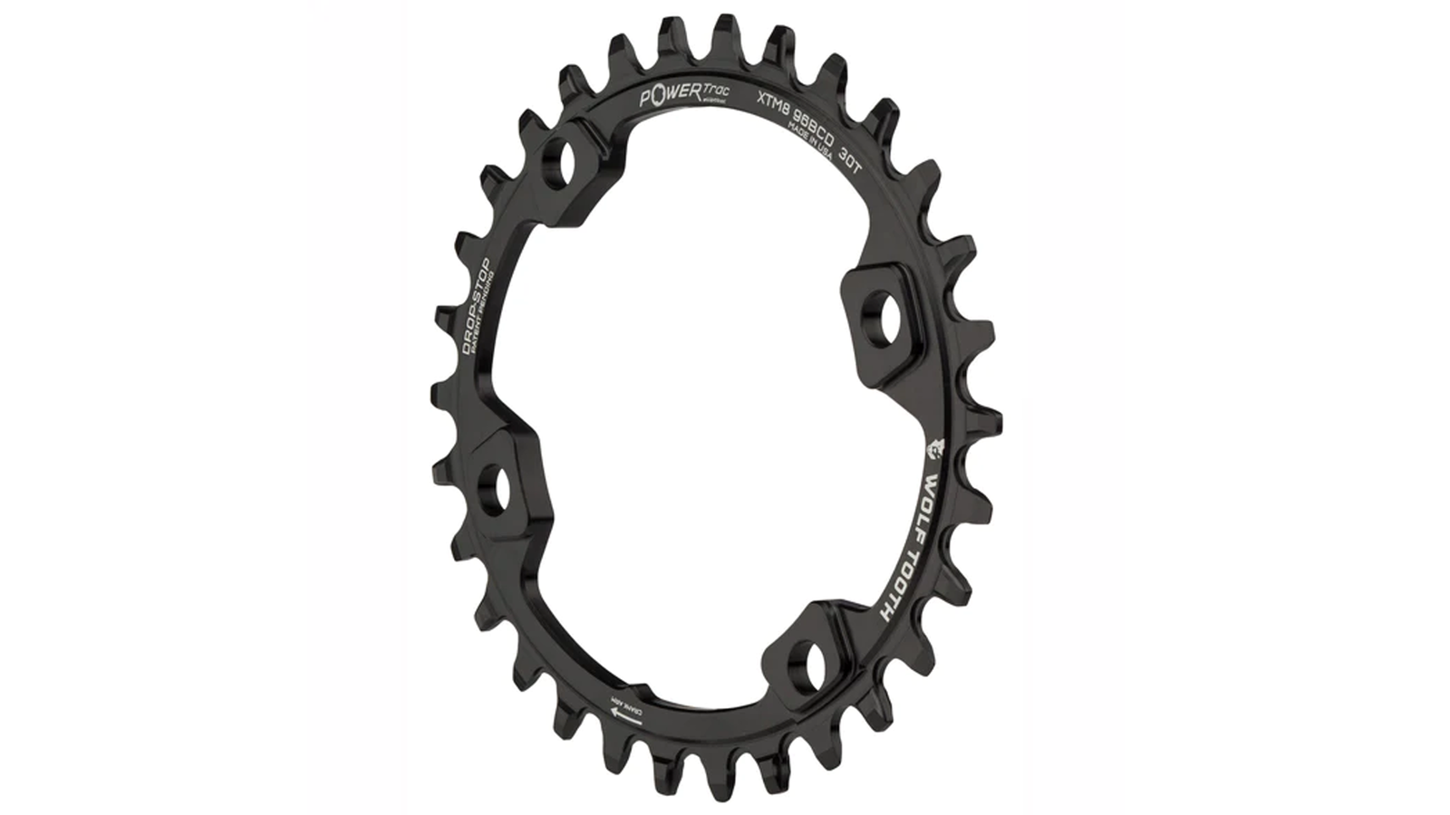 Wolf Tooth Oval 96 mm BCD Chainring for Shimano XT M8000 and SLX M7000 ...