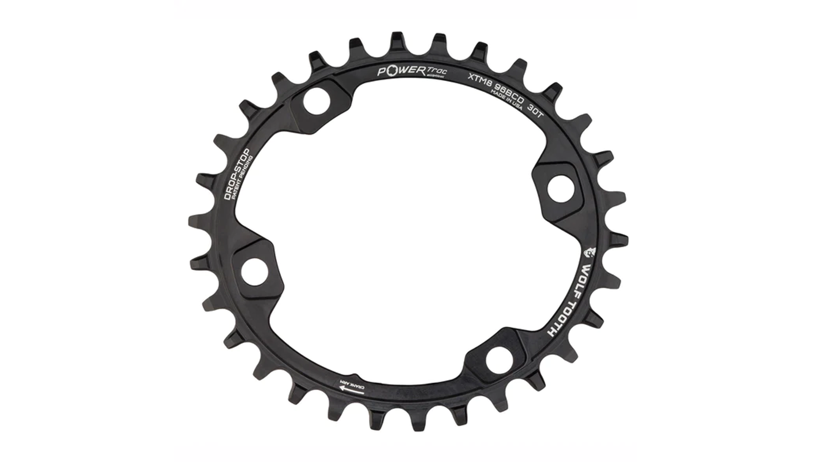 Wolf Tooth Oval 96 mm BCD Chainring for Shimano XT M8000 and SLX M7000 ...