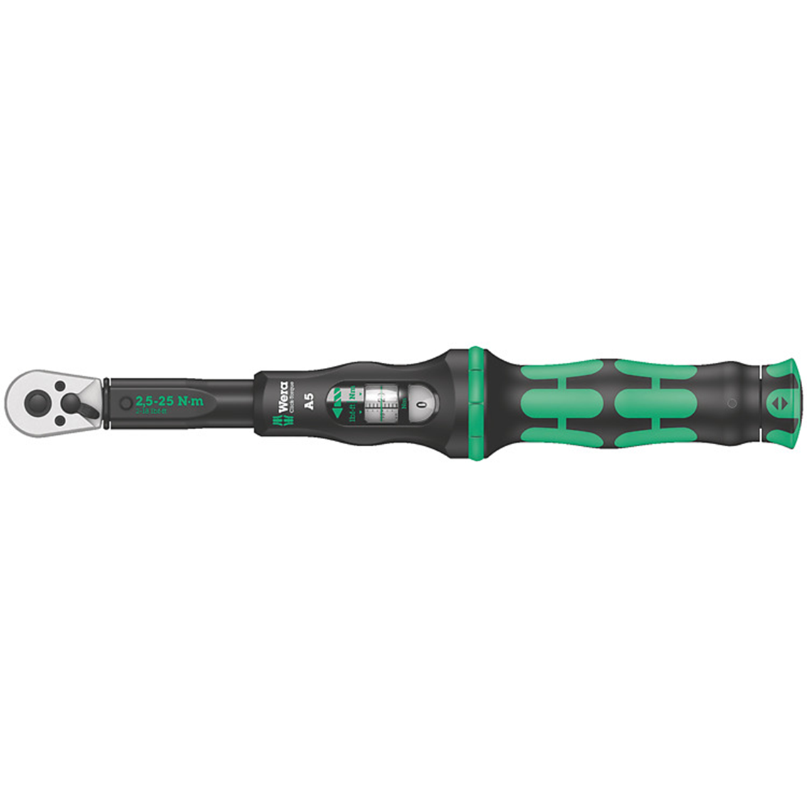 Wera Click-Torque A 5 torque wrench with reversible ratchet, 2.5-25 Nm ...