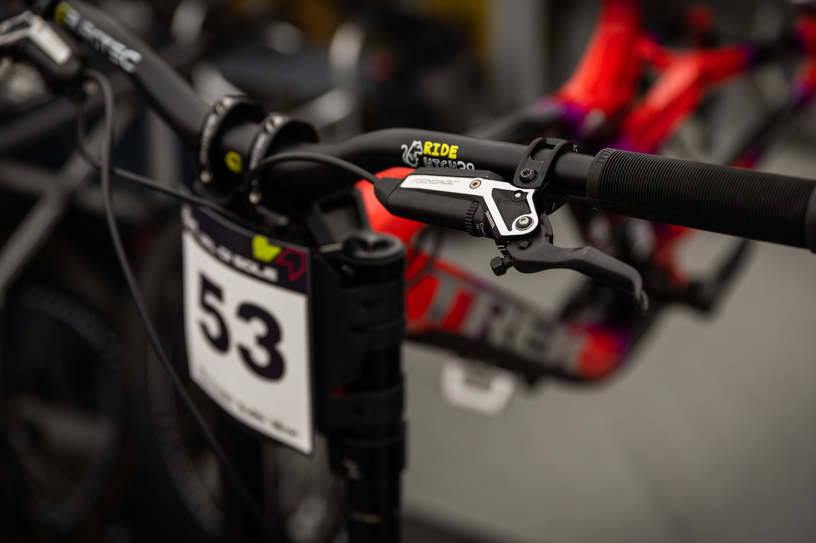 SRAM Code Lever - PIT BITS 1 - 2023 Val di Sole World Cup Downhill ...