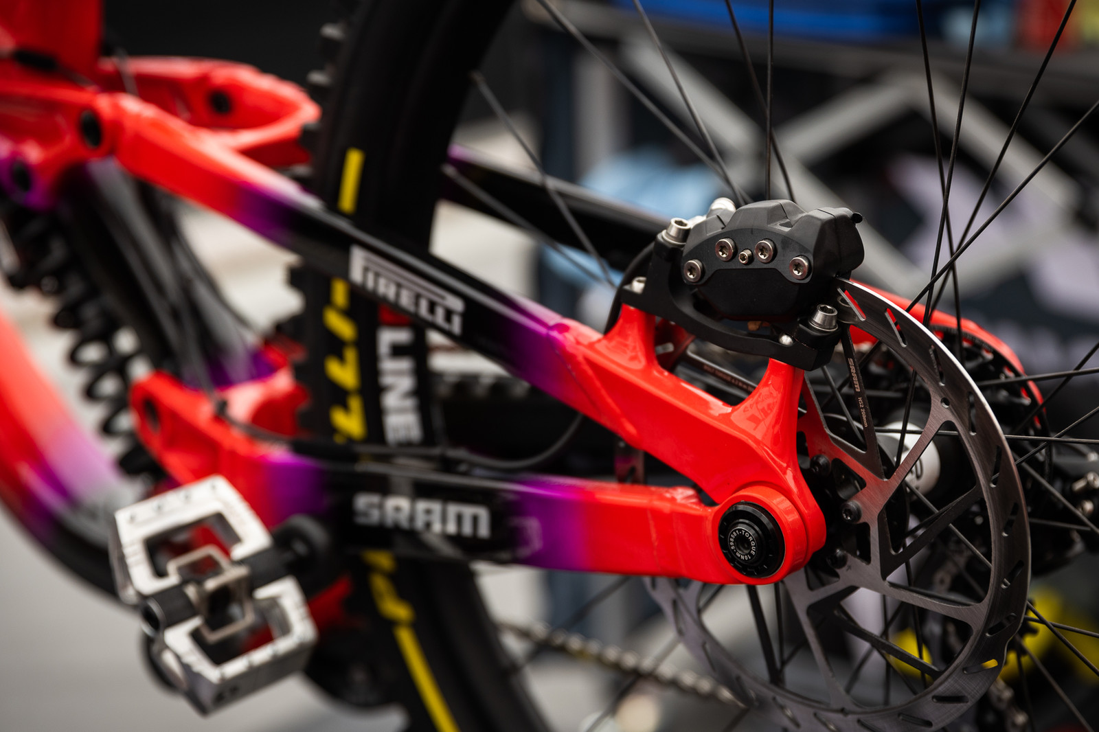 Prototype SRAM Caliper - PIT BITS 1 - 2023 Val di Sole World Cup ...