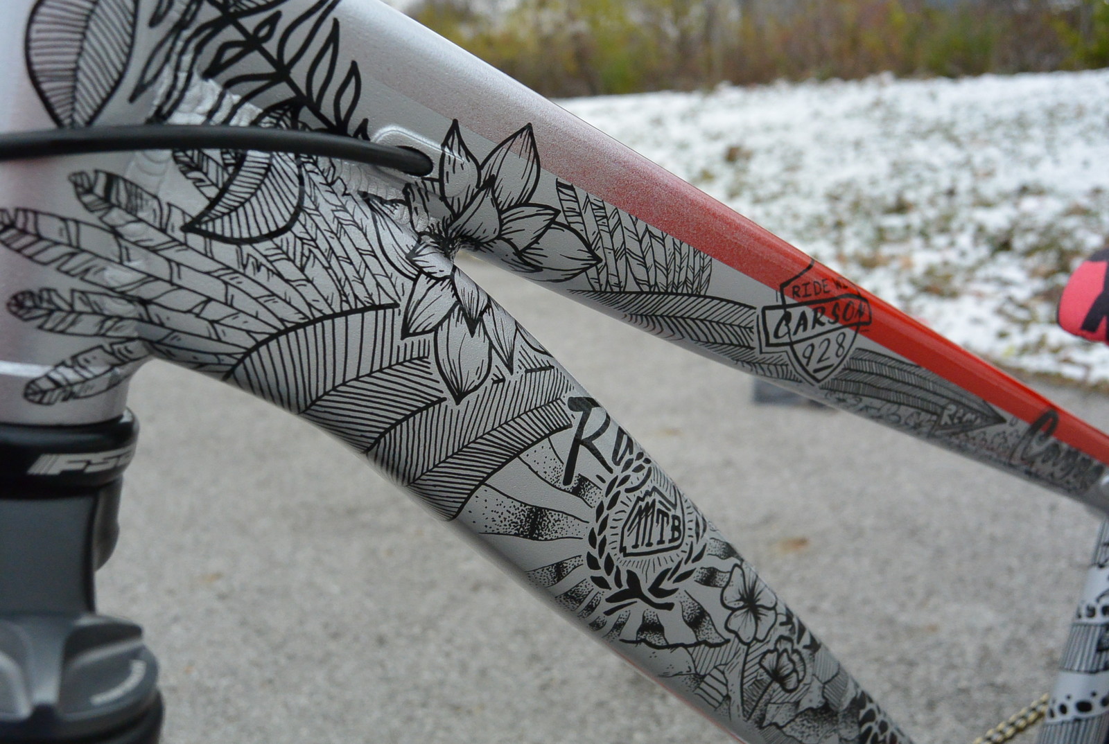 Custom Painted Airborne Skyhawk - Steeze Shop's Bike Check - Vital MTB