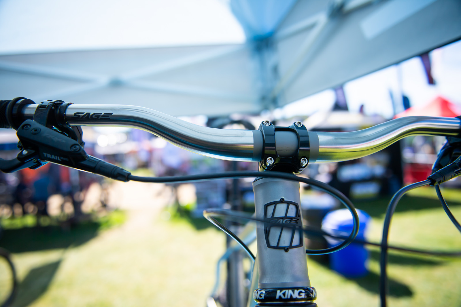 Sage Titanium handlebar - PIT BITS - Sea Otter 2024 Day 4 - Mountain ...