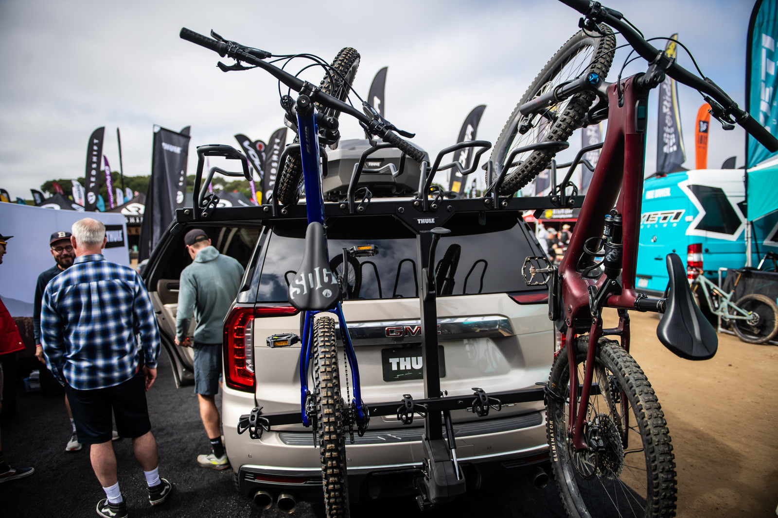 Thule ReVert 6-bike carrier - PIT BITS - Sea Otter 2024 Day 2 - Mountain Biking Pictures - Vital MTB