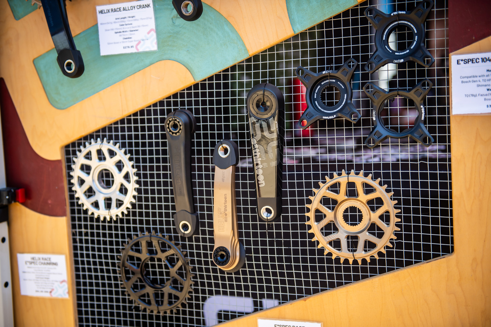 E*thirteen e-bike crank range - PIT BITS - Sea Otter 2024 Day 2 - Mountain Biking Pictures ...